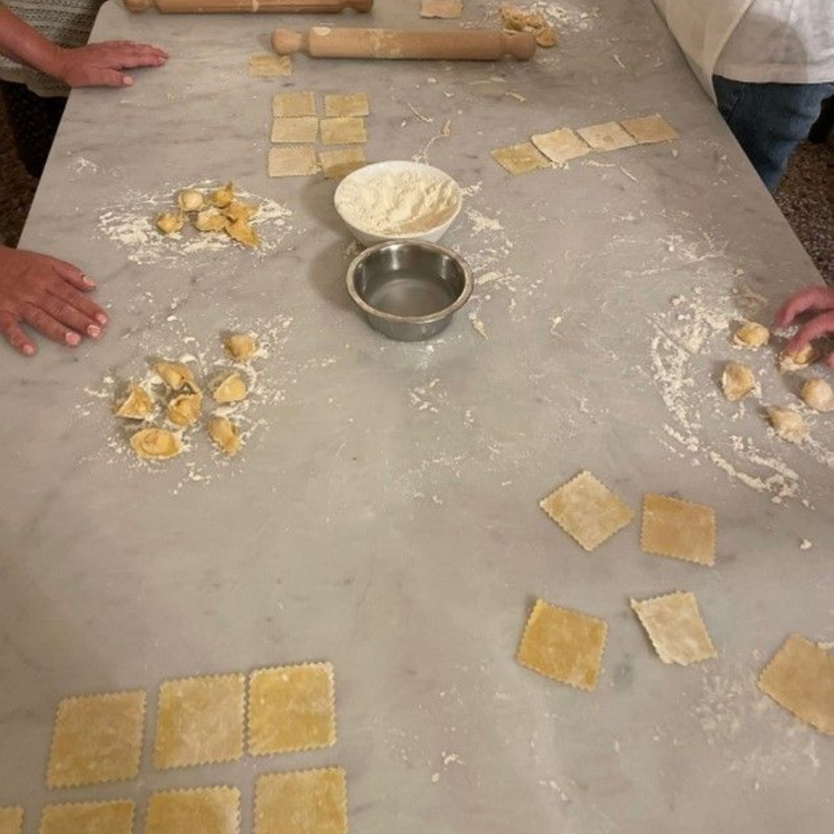 North Cestrian School - Character News - pasta making class in Italy