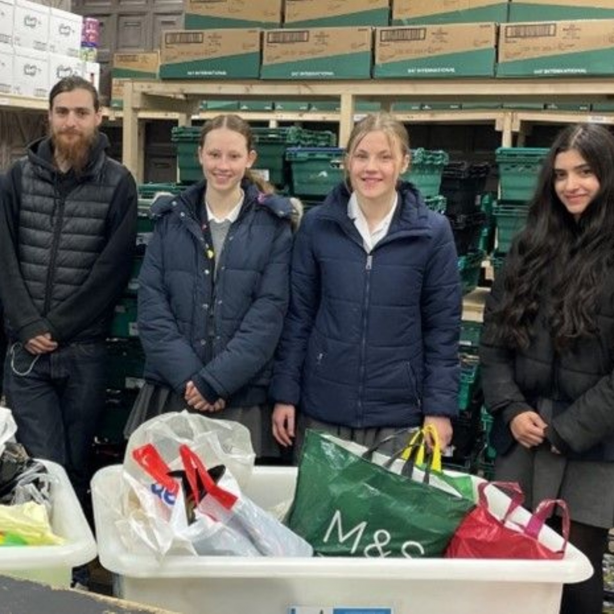North Cestrian School - Character News - Harvest Time at the Foodbank